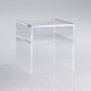 Cube Table with Shelf - BODA Acrylic